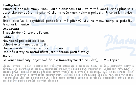 Adelle Davis Zinek 25mg Forte cps.60 Adelle Davis Zinek 25mg Forte cps.60